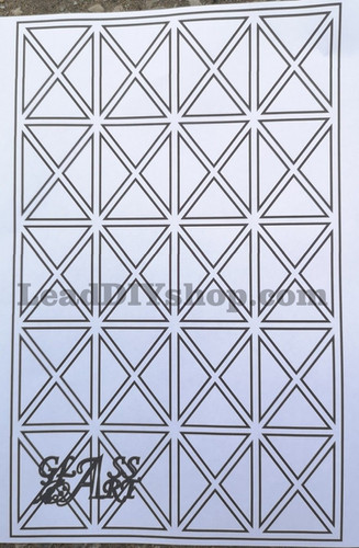 Leading templates 100mm x 130mm grid size | Lead DIY Shop