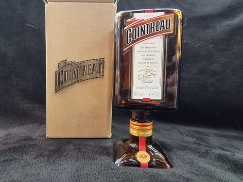 Cointreau Bottle Box Set Upcycled Glass handmade | Lead DIY Shop