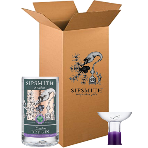Sipsmith glass box Set Upcycled handmade can personalised | Lead DIY Shop