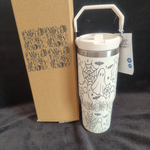 Ghost thermal cup 30oz stainless steel gift box set personalised | Lead ...