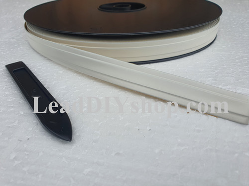 Cream 18mm Georgian self adhesive lead strip window lead | Lead DIY Shop