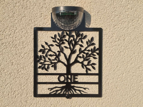 Tree of life house sign Solar Light Wall Plaque | Lead DIY Shop