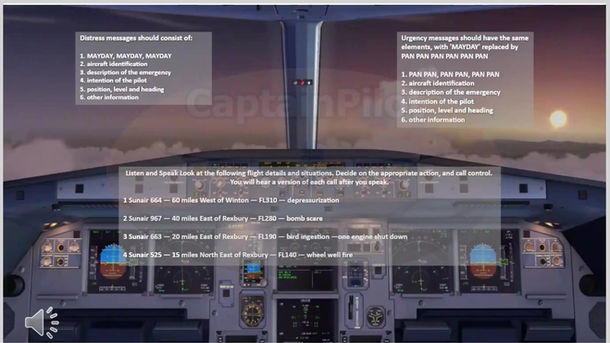 Radiotelephony Phraseology | CaptainPilot: Aviation English Training