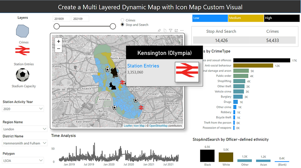 Create a custom Multi Layered Interactive and Dynamic Map in Power BI