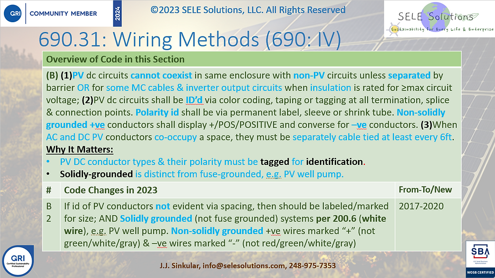NEC 690.31: Wiring Methods