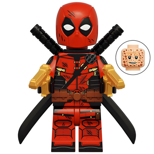 Deadpool (Gold Desert Eagle) Minifigure | BLOCKHEADSHOP