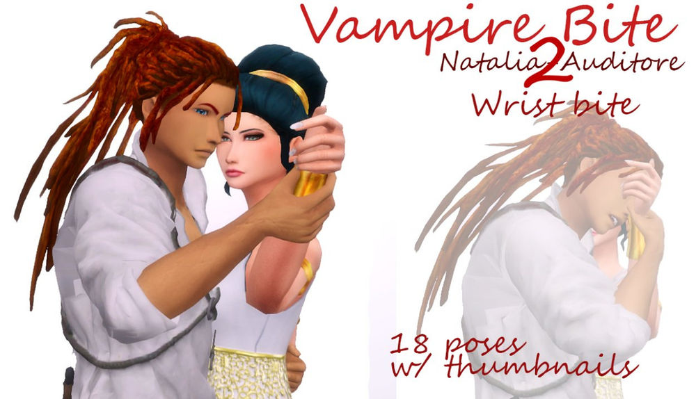 Vampire 2 bite poses