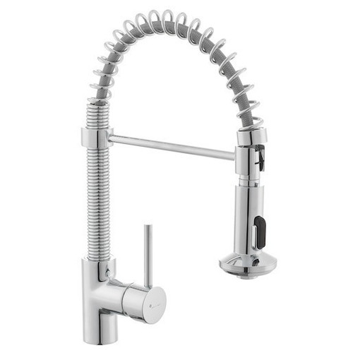 Chrome Kitchen Sink Faucet with Spring Arm | Blue Print Imports