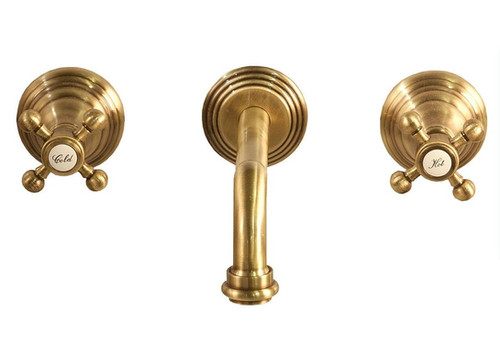 Gold Paffoni in-Wall 3-hole Sink Faucet | Blue Print Imports