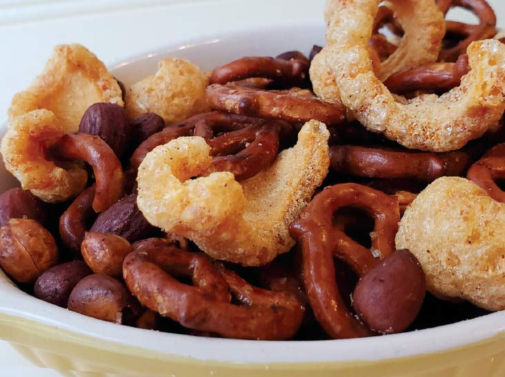 Homemade Savory Pub Mix Recipe | High Protein Pork Rind Recipe