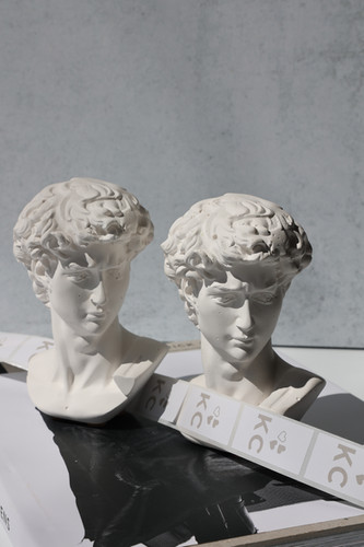 Sculpture David Stone Head | Kellys Candles (New)