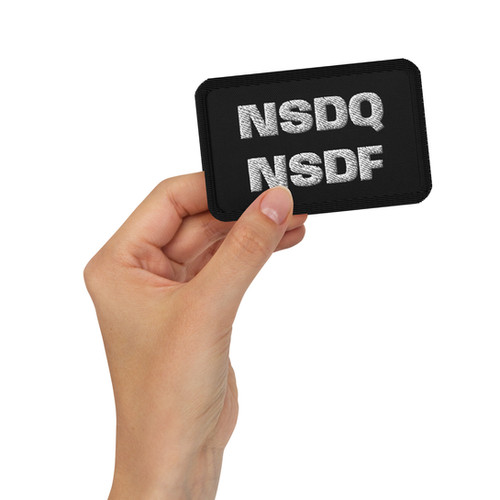 NSDQ NSDF Embroidered patches | NSB160.com