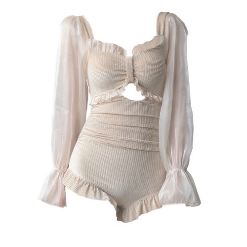 Khaki Bubble One-Piece | Borderline Outdoor