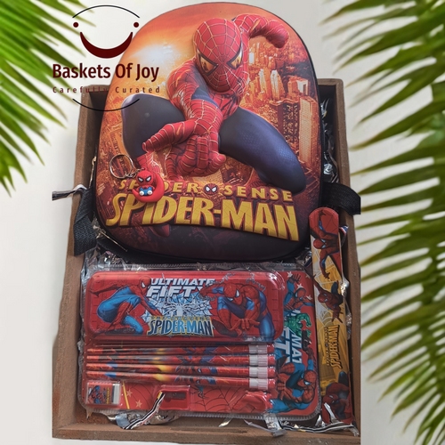 Spiderman hero bundle hamper for kids | Baskets Of Joy