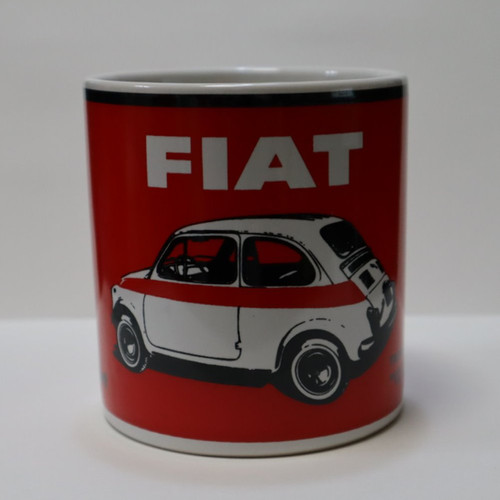 Fiat 500 Red Ceramic Mug White Fiat | mysite