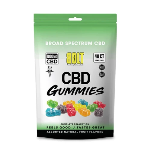 BOLT CBD Gummy Bag – 1000mg 40 Count | Boltcbd