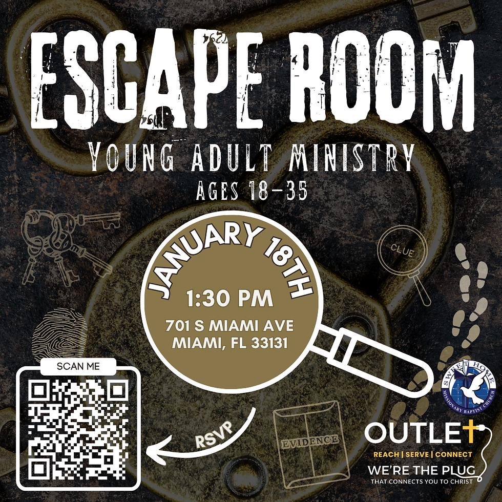 Escape Room | Young Adult Ministry | SHMBC Website