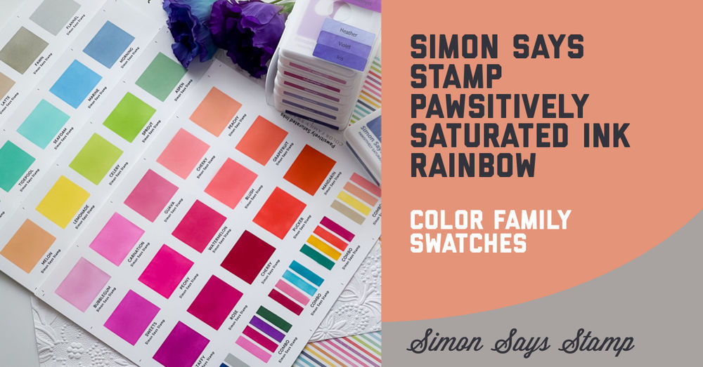 Simon Say Stamp - Pawsitively Saturated Ink Gradient Swatches
