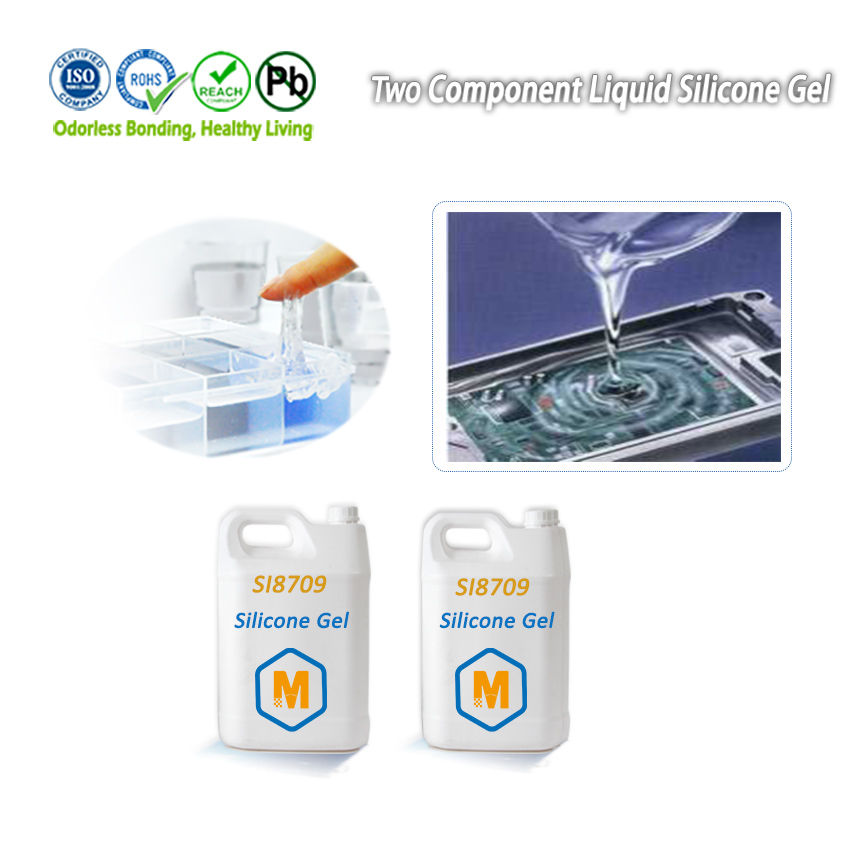 SI8709 Two Component Dielectric Insulation Liquid Silicone Gel | Maxtech