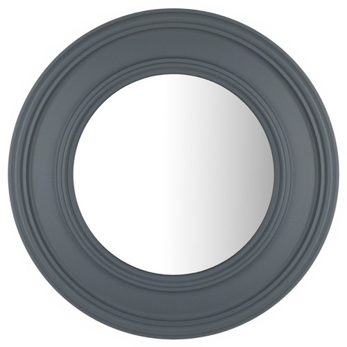 Roun painted mirror - Dark grey
