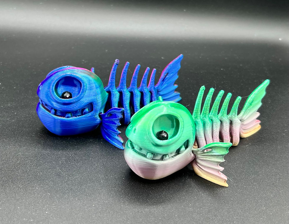Articulated Skeleton Fish | 3d by Siân