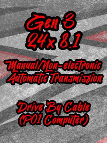 Gen 3 8.1 24x Cable / Manual Transmission P01 PCM | LS Harness