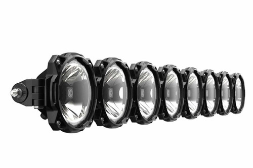 Gravity LED Pro6 Light Bar: 8 Pods (50in / Spot + Flood Beam) | LS Harness