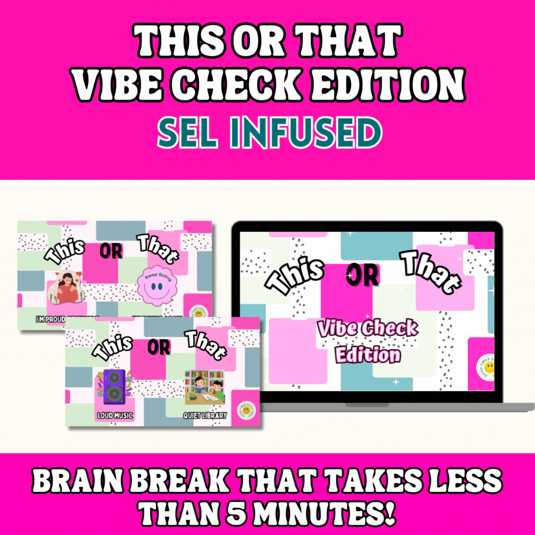 This or That: Vibe Check Edition | Brain Break Slides | SimplyMsJ