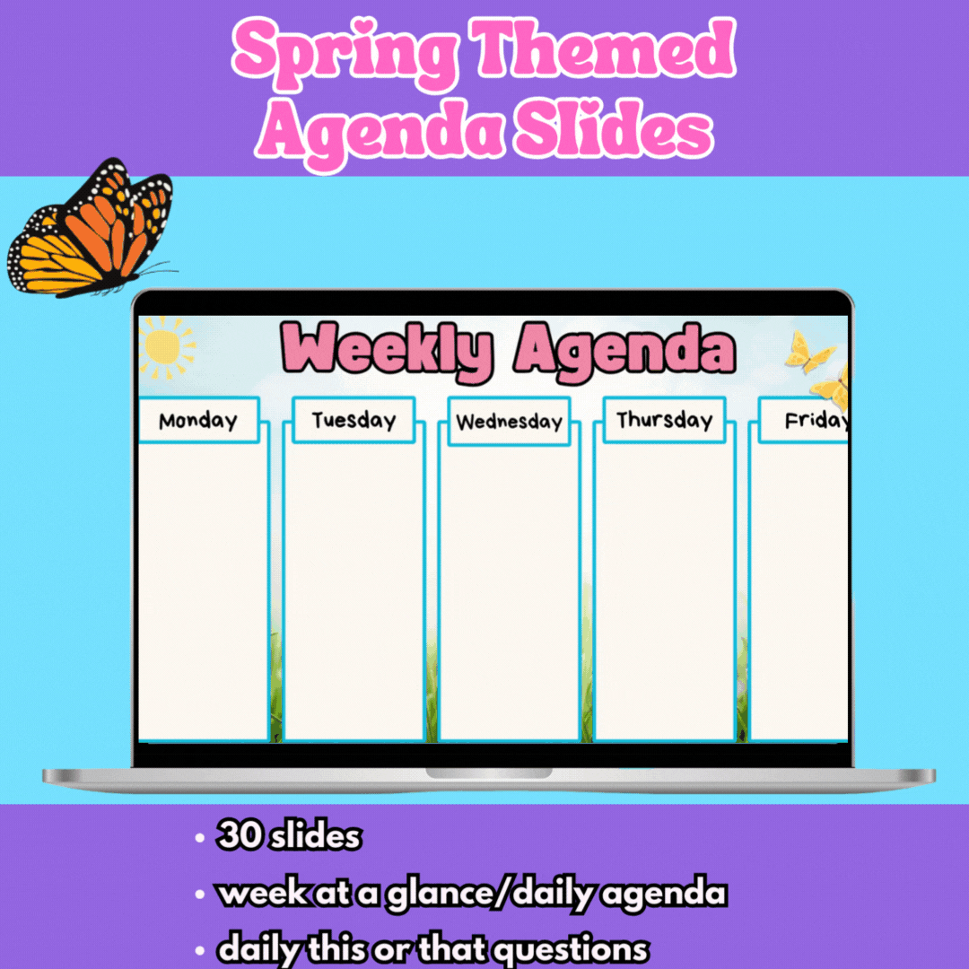 Spring Agenda Slides Templates | SimplyMsJ