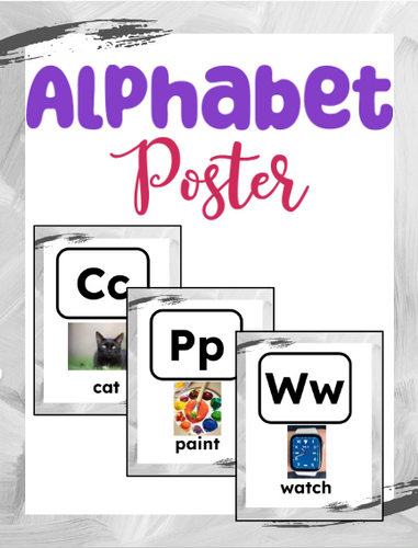 Alphabet Posters with Real Pictures/Photos | SimplyMsJ