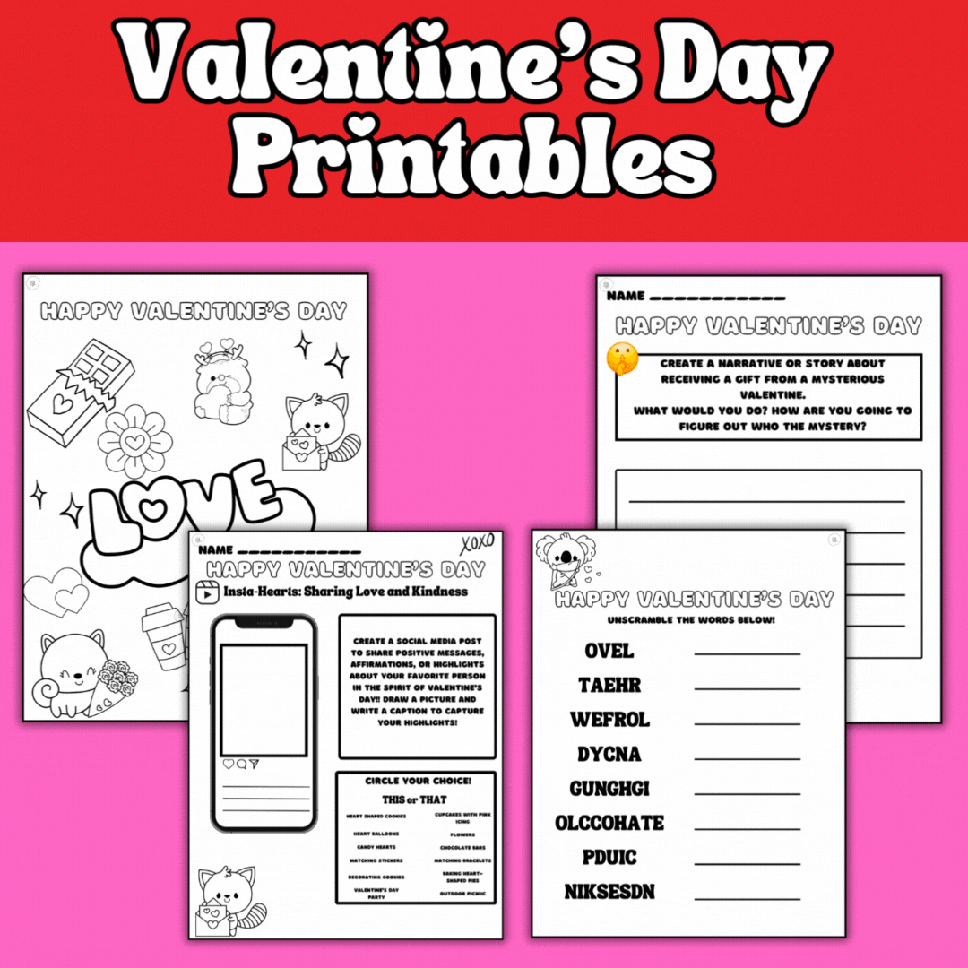 Valentine's Day SEL Printable Set! | SimplyMsJ