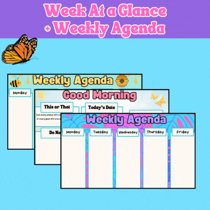 Spring Agenda Slides Templates | SimplyMsJ