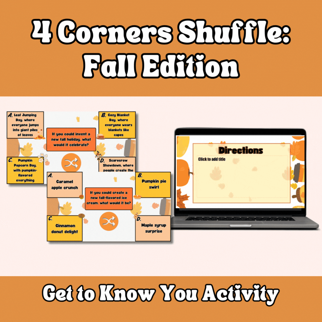 4 Corners Shuffle: Fall Edition | SimplyMsJ