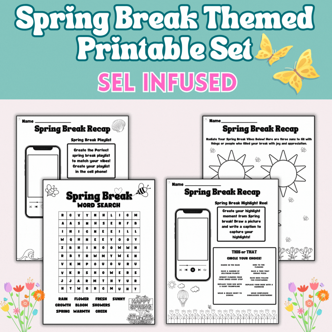 Spring Break Themed Printable Set | SimplyMsJ