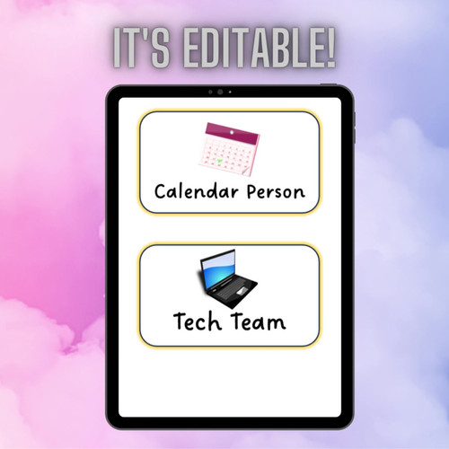 Editable Classroom Jobs | SimplyMsJ