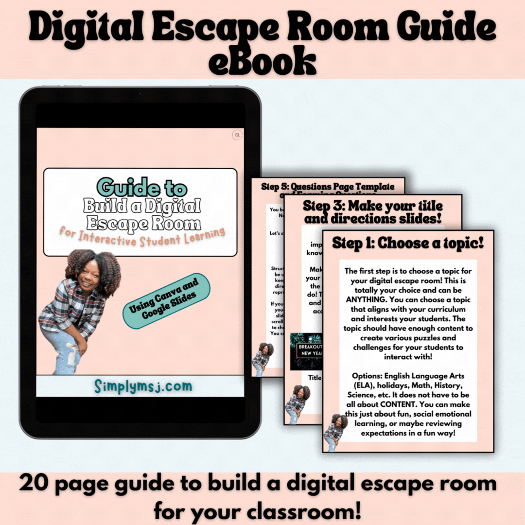 Building a Digital Escape Room Guide | SimplyMsJ