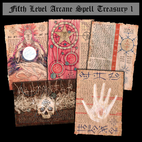 Fifth Level Arcane Scrolls: Spell Treasury 1 | skeletonkeygames