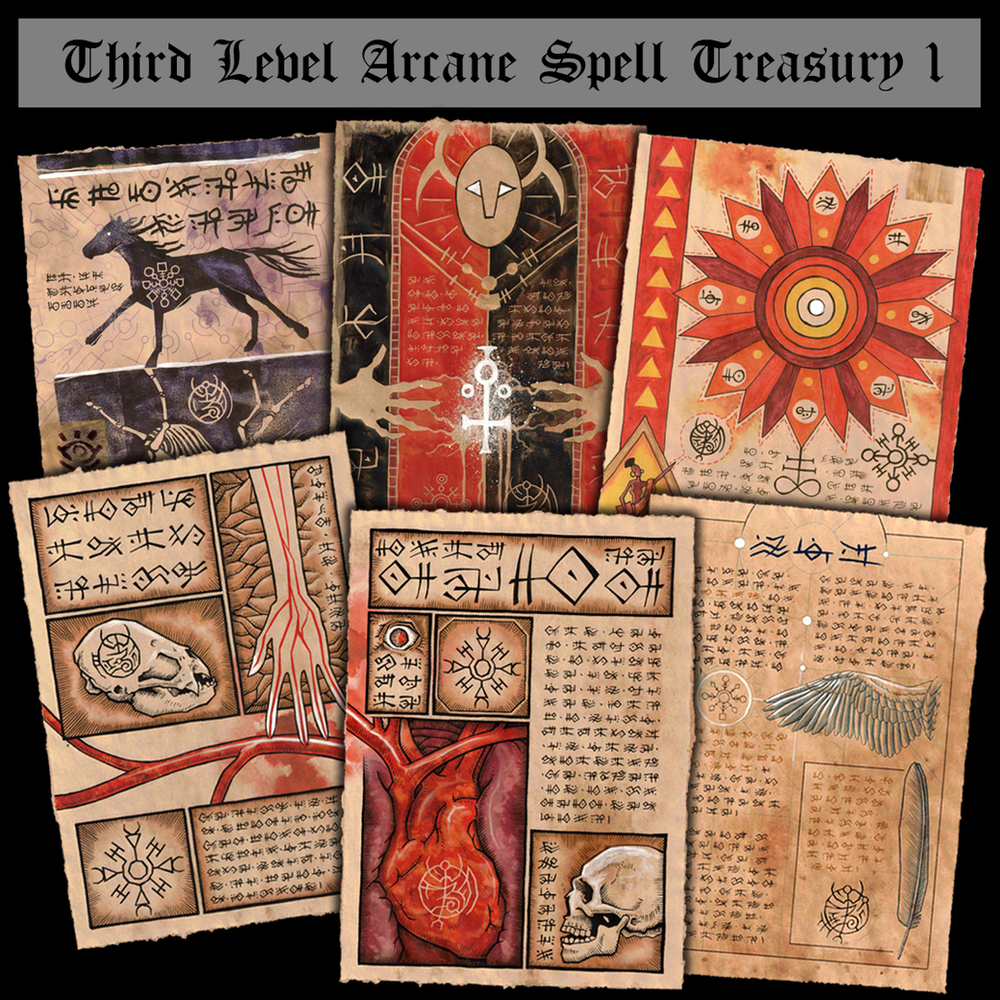 3rd Level Arcane Spell Scrolls Available for Immediate Shipping