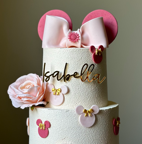 Custom Acrylic Topper | Patisserie_svoi