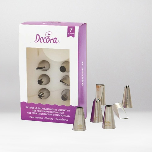 DECORA PASTRY ICING SET / 7 PCS | Sugar Craft Malta