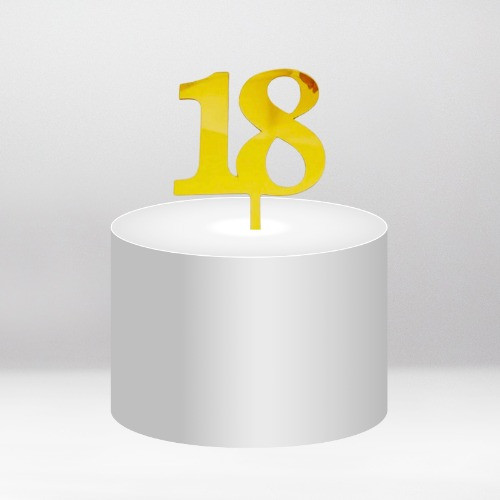 18 NUMBER CAKE TOPPER | Sugar Craft Malta