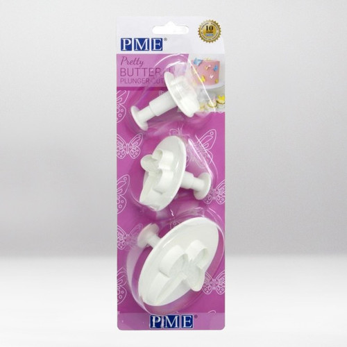 PME PRETTY BUTTERFLY PLUNGER CUTTER SET/3 | Sugar Craft Malta