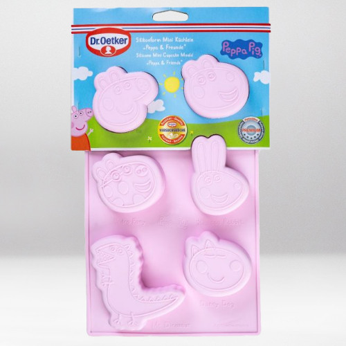 DR. OETKER PEPPA PIG & FRIENDS - SILICONE MINI CAKE PAN | Sugar Craft Malta