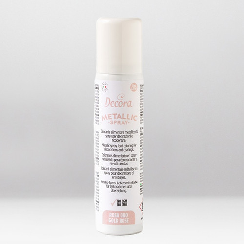 DECORA ROSE GOLD METALLIC SPRAY - 150ML | Sugar Craft Malta