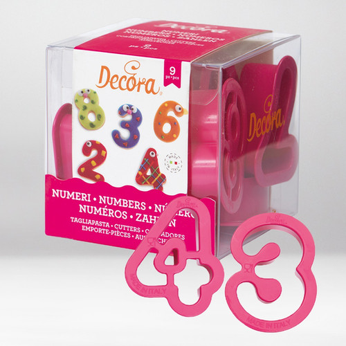 DECORA NUMBERS CUTTER SET 5.2x2.2cm | Sugar Craft Malta