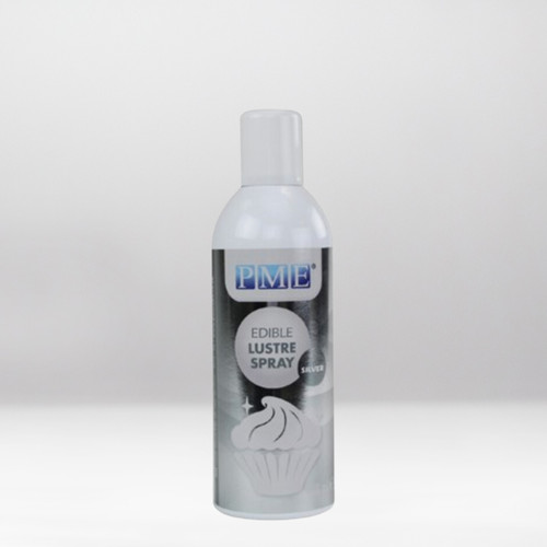 PME SILVER EDIBLE LUSTRE SPRAY 400ML | Sugar Craft Malta