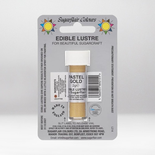SUGARFLAIR EDIBLE LUSTRE - PASTEL GOLD | Sugar Craft Malta