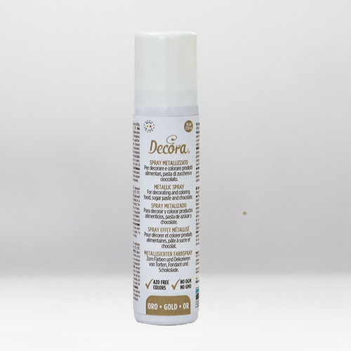 DECORA GOLD METALLIC SPRAY - 75ML | Sugar Craft Malta