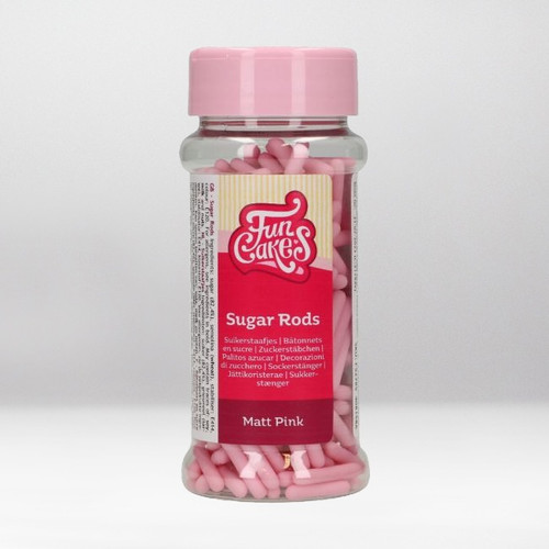 FUNCAKES SUGAR RODS MATT PINK 70G | Sugar Craft Malta