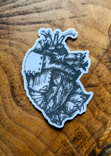 Two Armor Heart Stickers | Lindsay Creative